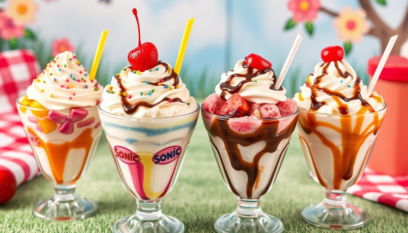 Sonic Sweets Menu with Prices