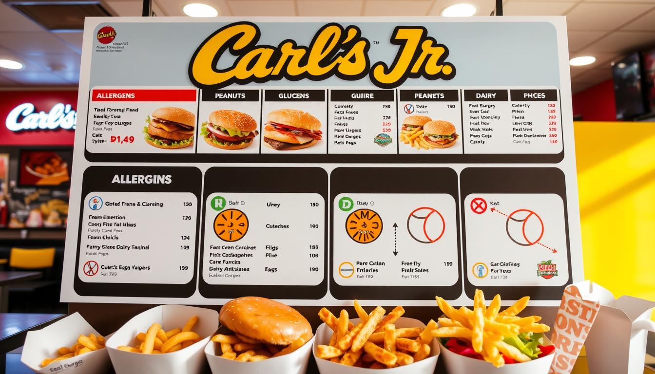 Carl's Jr Allergen Menu Prices